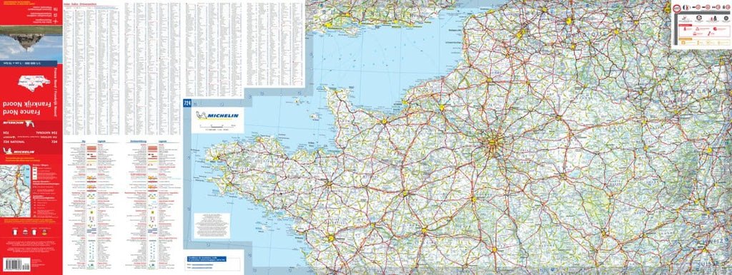 Northern France Michelin Map, Buy Map of Northern France - Mapworld