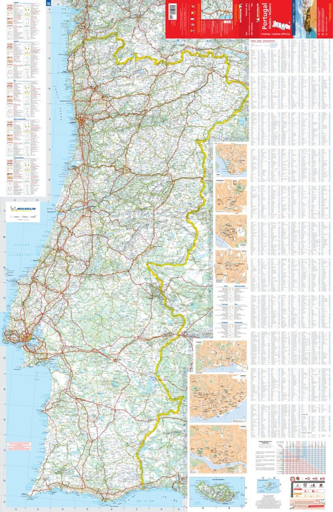 Portugal Map 733 – Michelin | Mapworld