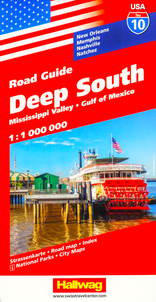 Deep South Hallwag, Buy Deep South Map - Mapworld