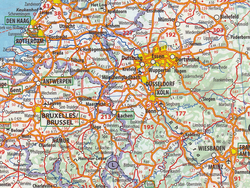 Europe Michelin Map, Buy Road Map of Europe - Mapworld