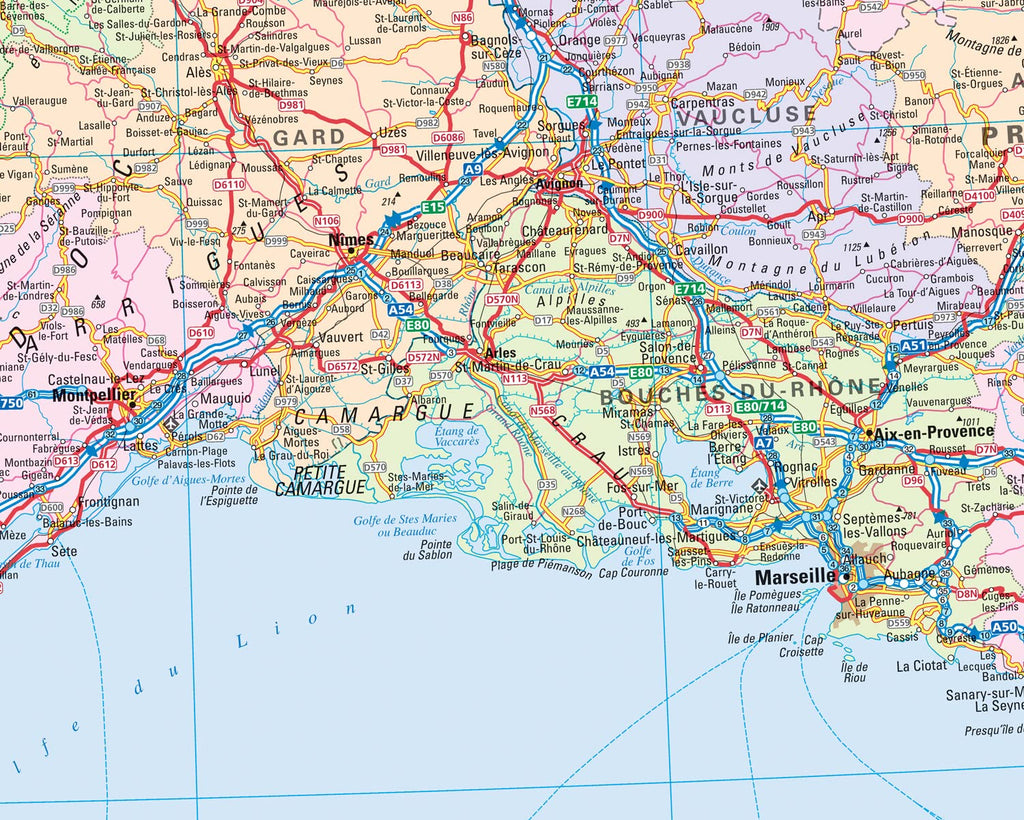 France Collins Folded Map - Shop Mapworld