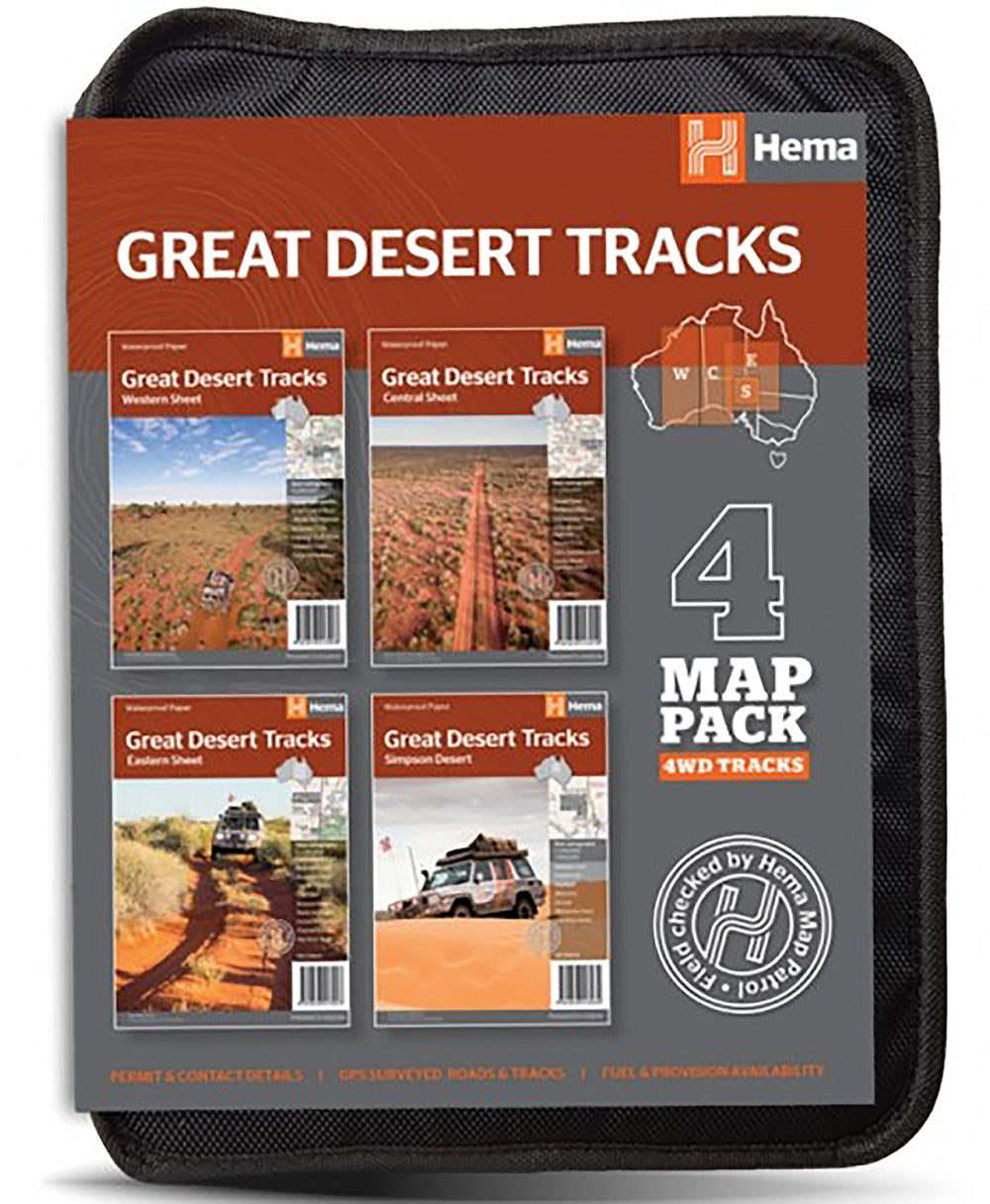 Great Desert Tracks Map Pack – Hema | Mapworld