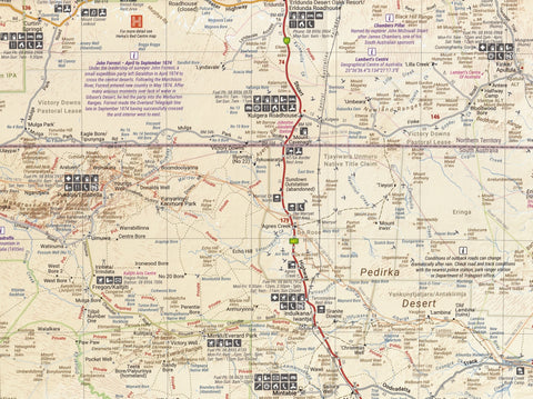 Great Desert Tracks Central Sheet Hema, Buy Map of Great Desert Tracks ...