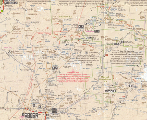 Great Desert Tracks Western Sheet Map – Hema | Mapworld