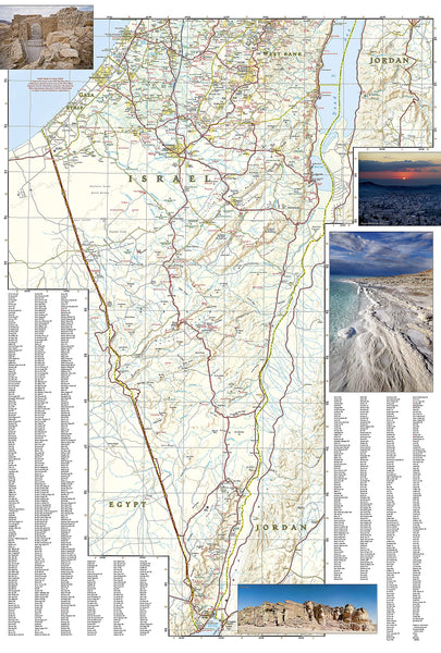 Israel National Geographic Folded Map