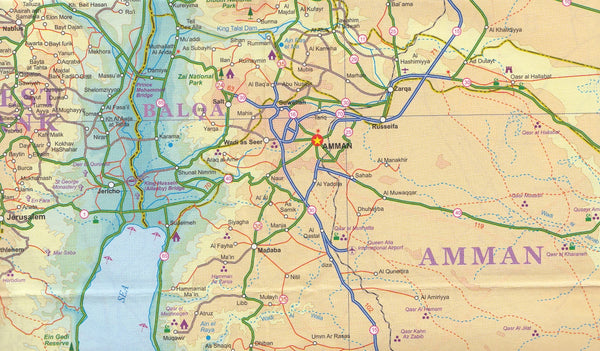 Jordan Syria ITMB, Buy Map of Jordan and Syria - Mapworld