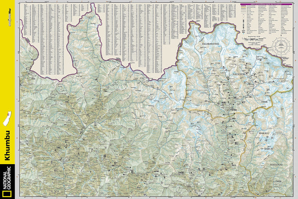 Khumbu National Geographic Folded Map