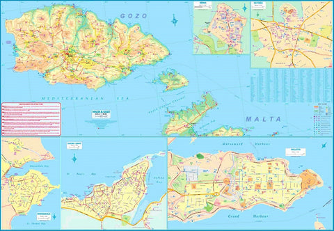 Malta & Gozo Map – ITM | Mapworld