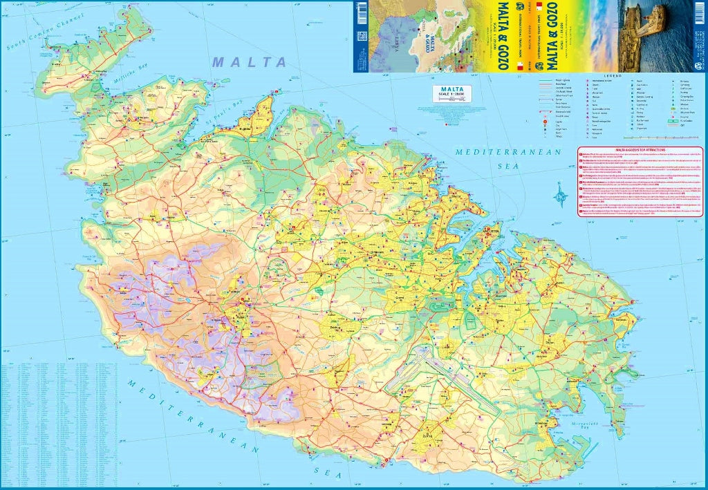Malta & Gozo Map – ITM | Mapworld