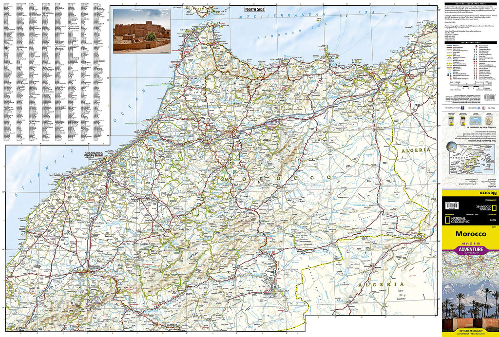 Morocco Folded Map – National Geographic | Mapworld