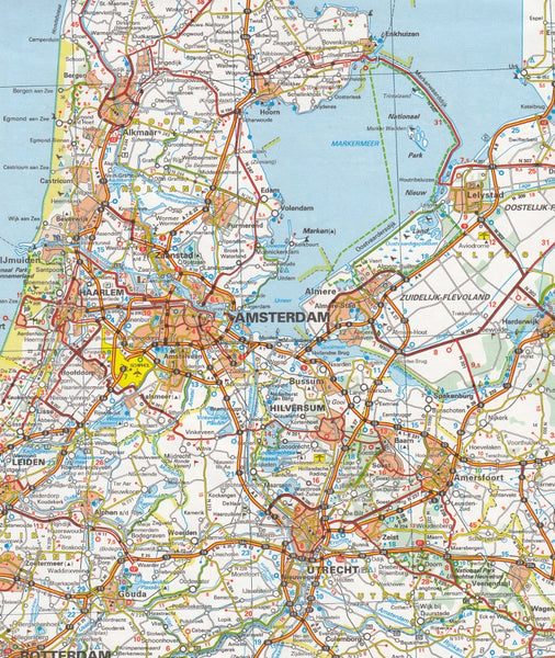 Netherlands Michelin Map, Buy Road Map of Netherlands - Mapworld