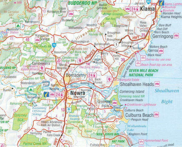 New South Wales Hema State Laminated, Buy Laminated Map of New South ...