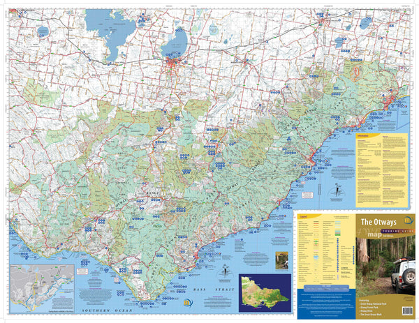 The Otways 4WD Map, buy 4WD map of the Otways - Mapworld