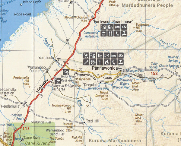 Pilbara & Coral Coast Hema Map, Buy Map of Pilbara - Mapworld