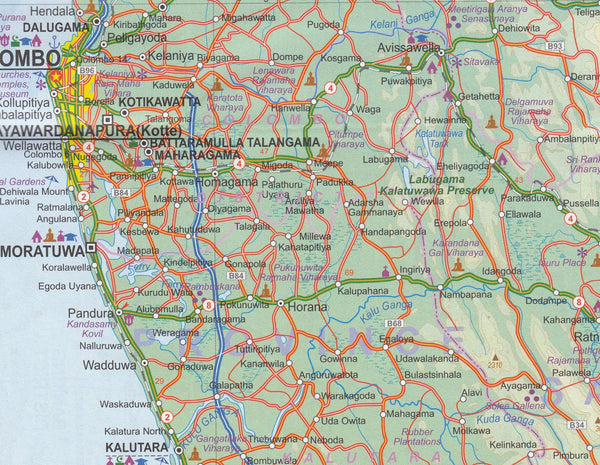 Sri Lanka ITMB, Buy Map of Sri Lanka and South India - Mapworld