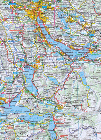 Switzerland Hallwag, Buy Map of Switzerland - Mapworld