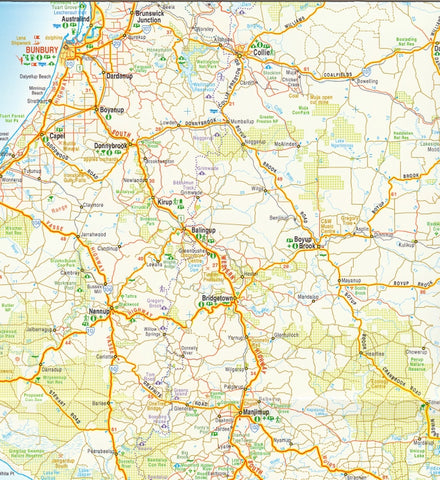 South West Western Australia Laminated – QPA | Mapworld