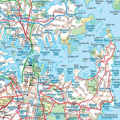 Greater Sydney Hema Supermap Laminated - Mapworld