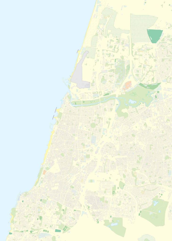 Tel Aviv, Jaffa & Central Israel ITMB Travel Map