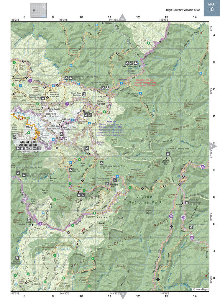 Buy High Country Victoria Hema Atlas & Guide - Mapworld