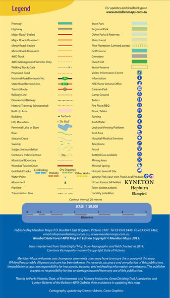 Wombat State Forest map, buy map of Wombat State Forrest - Mapworld