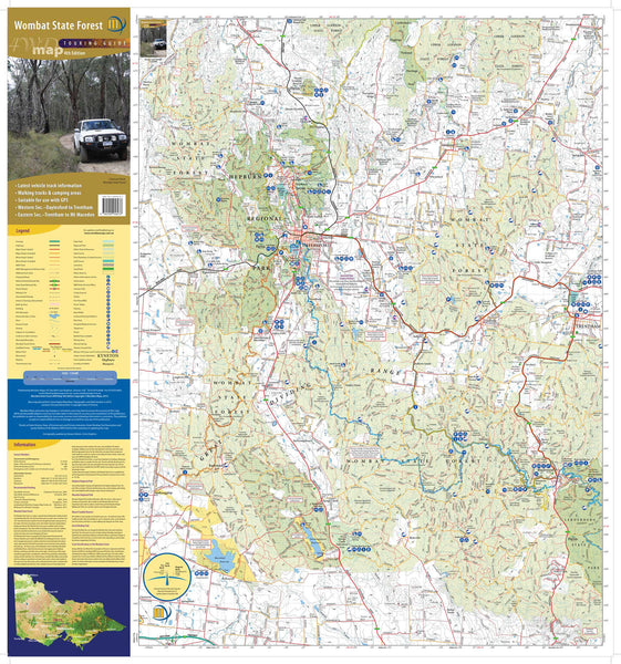 Wombat State Forest map, buy map of Wombat State Forrest - Mapworld
